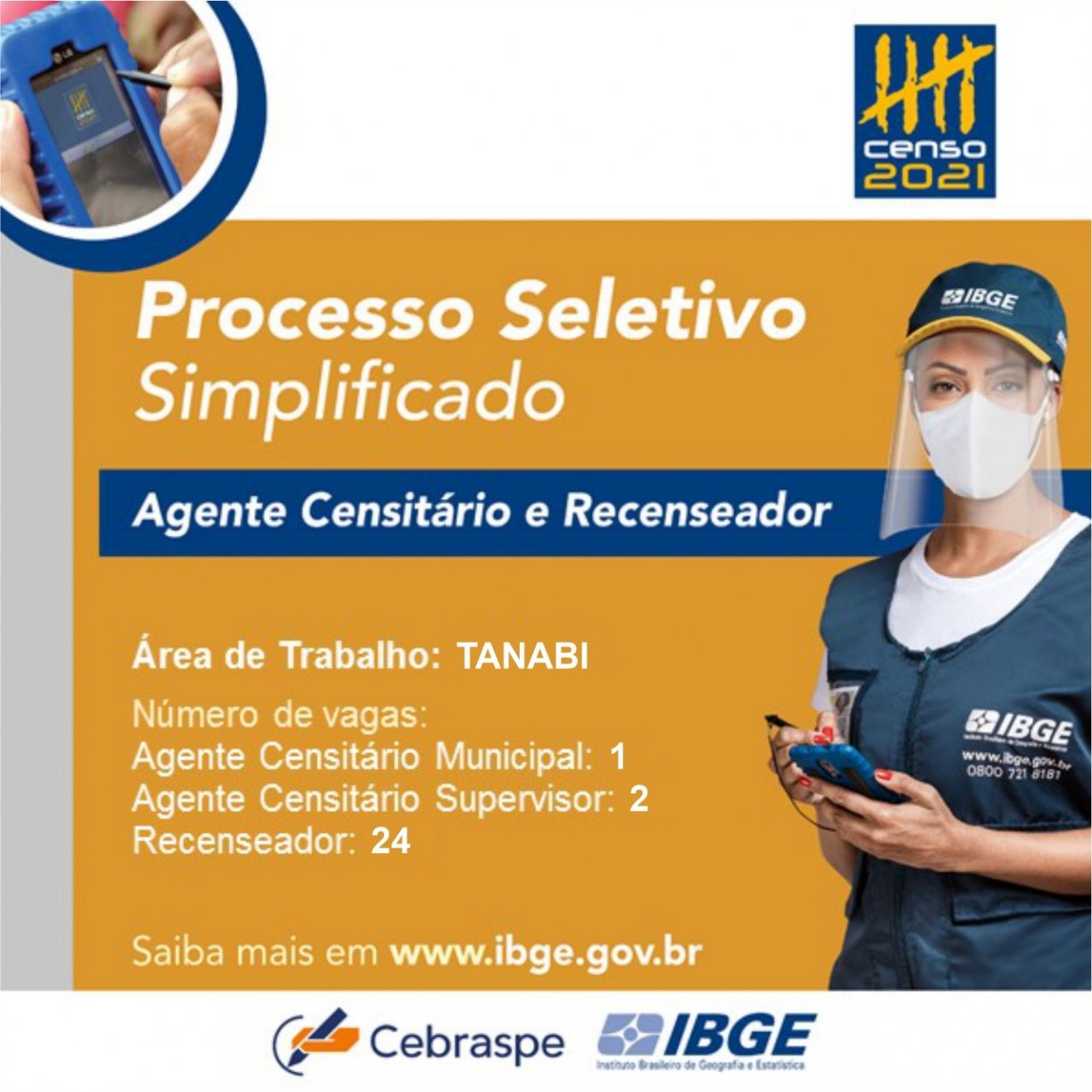 IBGE ABRE PROCESSO SELETIVO PARA AGENTE CENSITÁRIO E RECENSEADOR ...